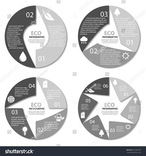 Ecology Circle Diagram Round Infographic Nature Stock Vector Royalty Free Shutterstock