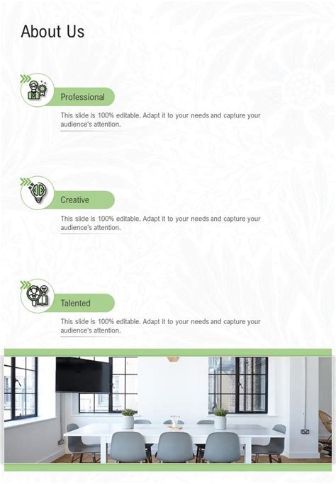 About Us Interior Design Proposal Template One Pager Sample Example