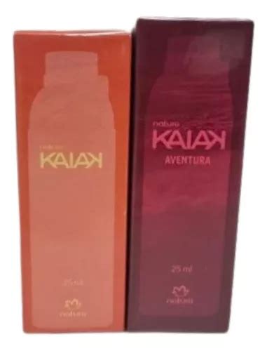 Kit Colônia Kaiak Feminino 25ml Kaiak Aventura 25ml Natura Frete Grátis