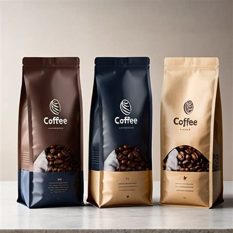Custom Printed Coffee Pouch Bags With Valve 250g 500g 1kg