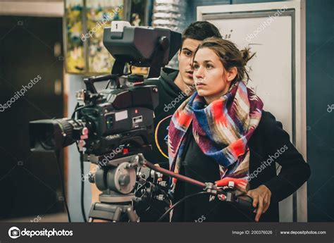 Scene Cameraman Assistant Shooting Film Scene Camera Film Studio