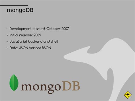 Introduction To Mongodb Ppt