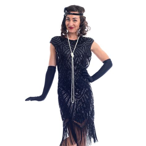 Black Flapper Dress Black 1920s Dress Flapper Boutique