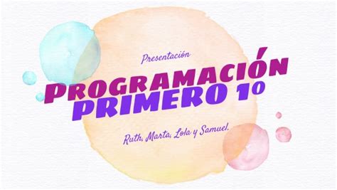 Programación Genially