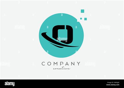 Circle O Alphabet Letter Logo Icon With Dots And Swoosh Template Design For A Business Or