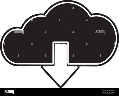 Cloud Computing Of Storage Technology And Virtual Theme Isolated Design Vector Illustration