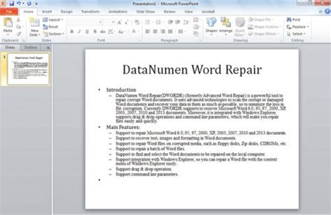 Methods To Convert Your Word Document To A PowerPoint Presentation