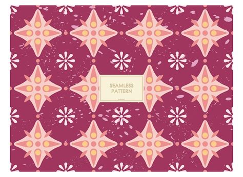 Premium Vector Simple Cute Batik Pattern With Sweet Colors Batik