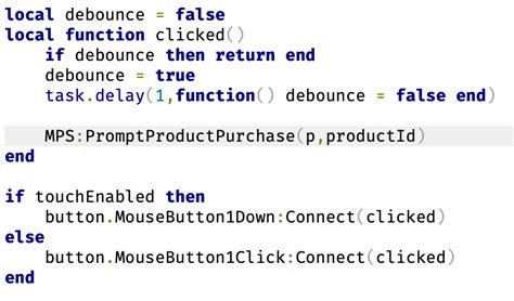 Attempt To Call Blocked Function PromptProductPurchase On Service MarketplaceService Error
