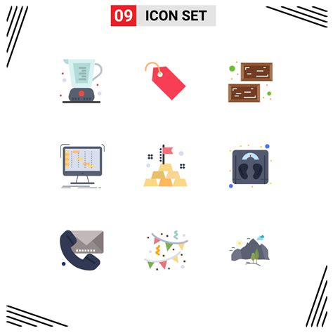 Set Of 9 Modern Ui Icons Symbols Signs For Sequencer Daw Ticket Application Saint Editable
