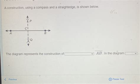 solved a construction using a compass and a straightedge is shown