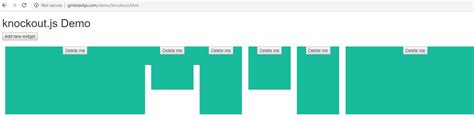 Knockout Deleting Widget Issue Related With Browser S Resizing Issue 1015 Gridstack