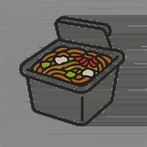 シンプルおしゃれなカップ焼きそば｜イラスト・フリー素材なら「シンテリ」