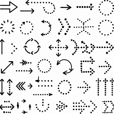Directional Arrows Guide Exploring Various Arrow Designs Premium Vector