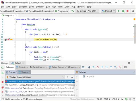 More Meaningful Call Stacks Thread Specific Breakpoints And Other Debugger Improvements In