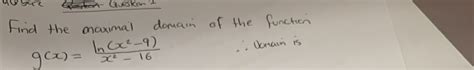 Solved Find The Maximal Domain Of The Chegg Com