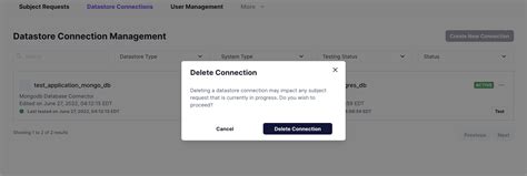managing datastores fidesops