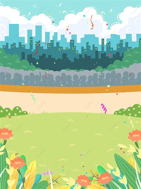 World Cycling Competition Landscape Background Material Background