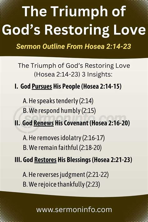 Sermon Outline From Hosea 214 23 Sermons That Work