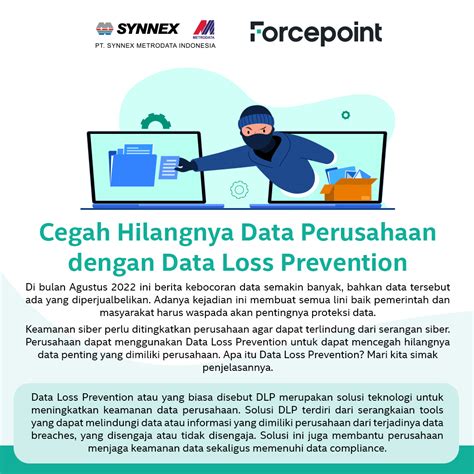 Forcepoint Cegah Hilangnya Data Perusahaan Dengan Data Loss Prevention Synnex Metrodata