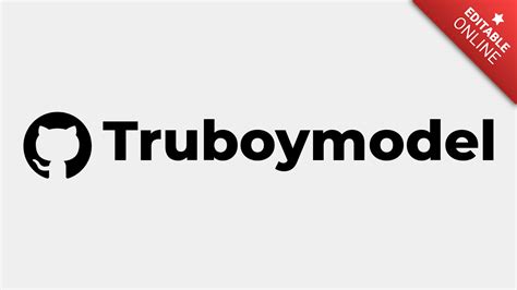 Truboymodel Github Logo Text Effect Generator