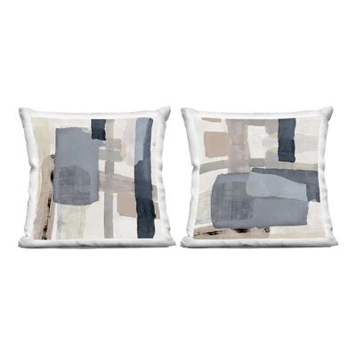 Stupell Industries Neutral Linear Abstracts 2pc Indoor Decorative Throw