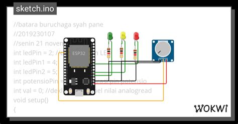 Sketch Ino Wokwi ESP32 STM32 Arduino Simulator