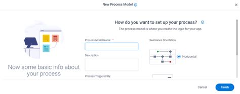 New Process Model Screen