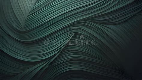 Green Abstract Wavy Background Computer Generated Images Generative Ai Stock Illustration