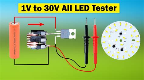 Homemade LED Light Tester DIY Simple LED Tester And LED Voltage Tester YouTube