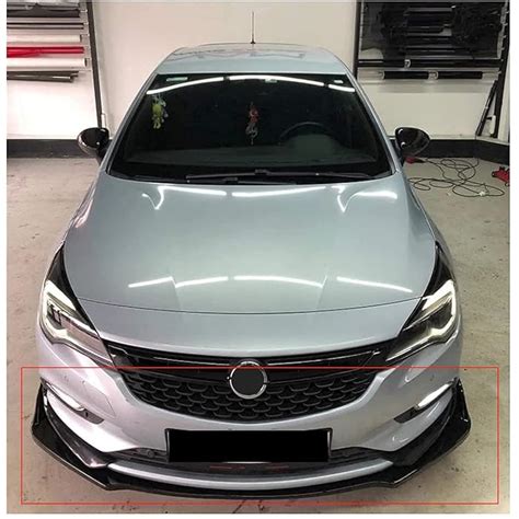 Buy Car Front Lip Spoiler For Opel Astra K Voltex Front Bumper Side Air Knife Splitter Spoiler