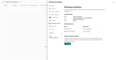 Workspace Identity Microsoft Fabric Microsoft Learn