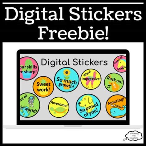 Digital Stickers By Wondering With Mrs Watto Tpt