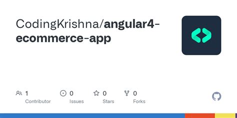GitHub CodingKrishna Angular Ecommerce App