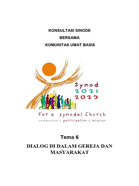 tema 6 dialog dalam gereja dan masyarakat pdf