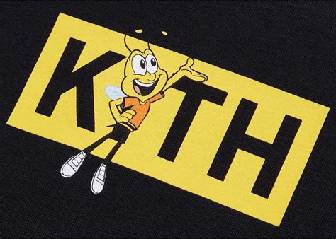 Kith Treats Honey Nut Cheerios Buzz Bee Classic Logo Tee Black Mens