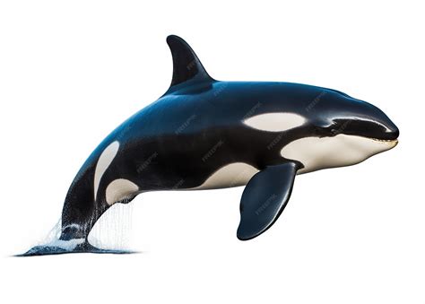 Premium Photo Clear Background Killer Whale Full Body Side View