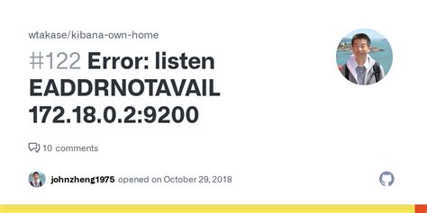 Error Listen Eaddrnotavail 17218029200 · Issue 122 · Wtakase
