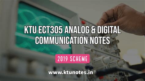 KTU ECT Analog Digital Communication Notes