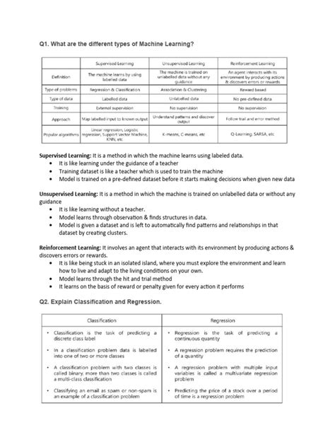 Ml Interview Ques Pdf Coefficient Of Determination Statistics