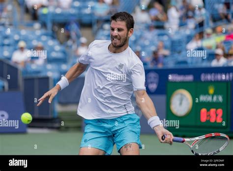 Mason Ohio Usa 17th Aug 2022 Cameron Norrie Gbr Hits A Forehand