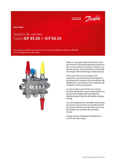 Danfoss Icf Series Valve Station Installation Guide