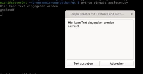 Pyqt Texteingaben Auslesen Programmieren Lernen