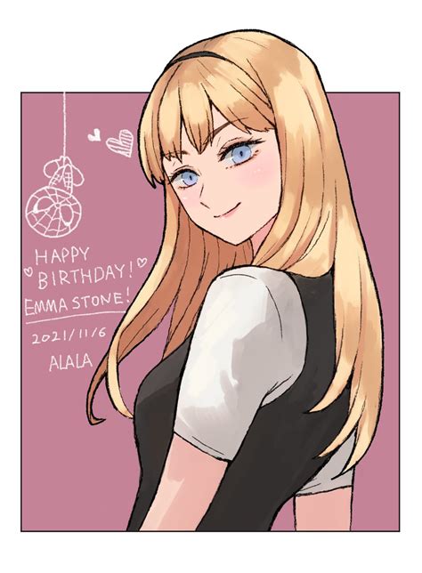 Spider Man Gwen Stacy And Emma Stone Marvel And 3 More Drawn By