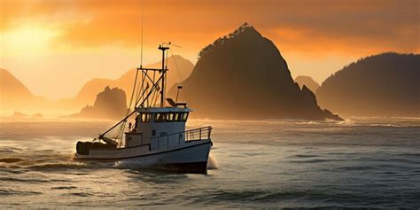 Premium AI Image AI Generated AI Generative Nautical Marine Navy Seascape Sea Ocean Landscape