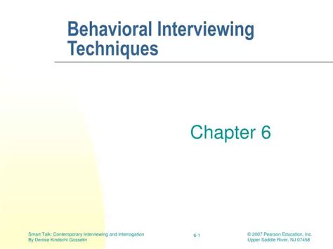 Ppt Behavioral Interviewing Techniques Powerpoint Presentation Free Download Id 2994620