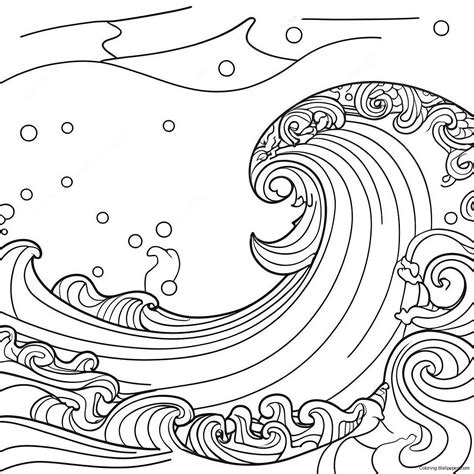 Waves Coloring Pages