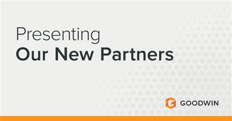 Proud To Be A Member Of Goodwins Newest Group Of Partners Matthew Hacker