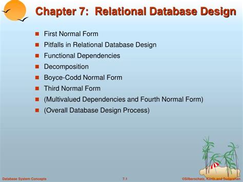 Ppt Chapter 7 Relational Database Design Powerpoint Presentation