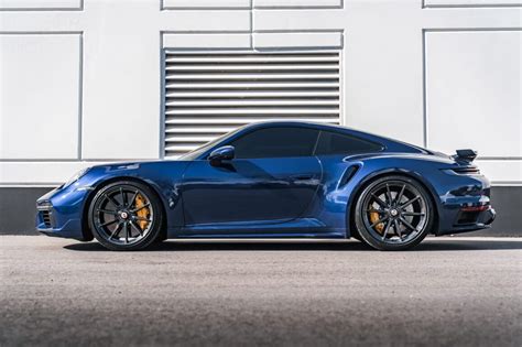 Blue Porsche 992 Turbo S Vehicle Gallery Brixton Forged™